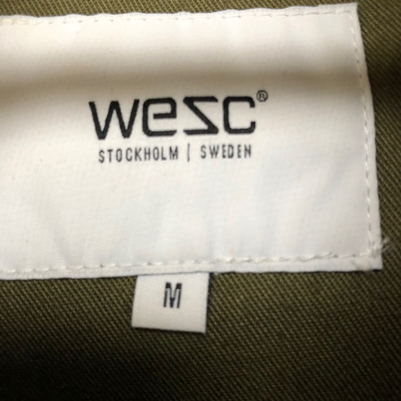 Wesc | Jackets & Coats | Wesc The Field Jacket Green Zip Up With Hood ...